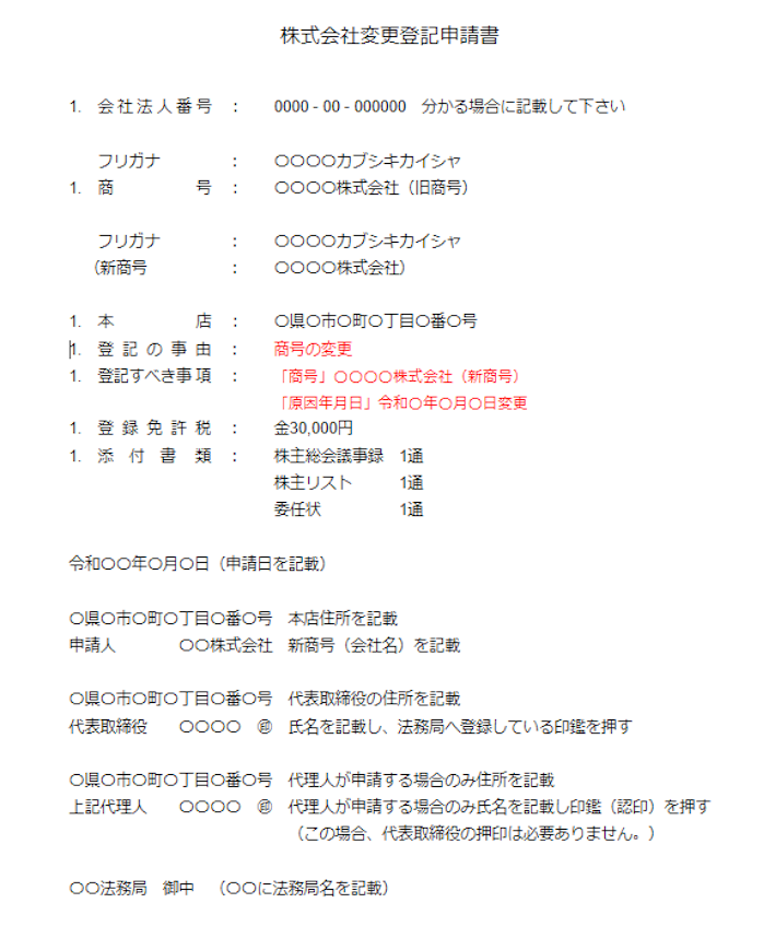 社名変更（商号変更）の際の手続きを解説｜gva 法人登記 